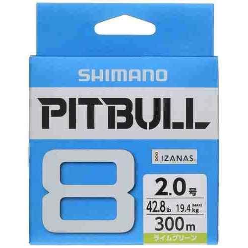 SHIMANO シマノ ピットブル8 300m ライムグリーン 2.0号 PL-M78S