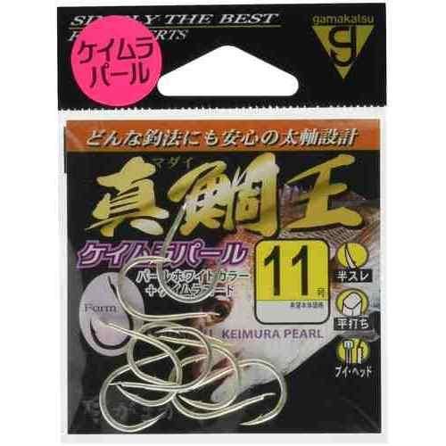 超大型真鯛に対応した強力な設計の釣り針。 軸太設計で大きな真鯛をしっかりキャッチ 優れた刺し餌の姿勢を実現する軸長鈎形状 ケイムラパールカラーで視認性向上 スペック 号数: 11 入り数: 9 カラー: ケイムラパール メーカー品番: 68442