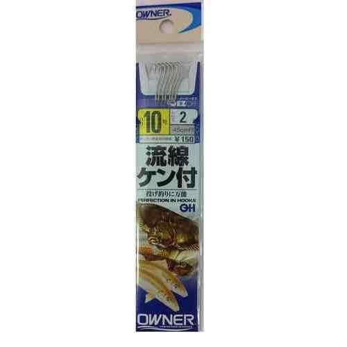 OWNER オーナーばり 糸付 20843 白 流線ケン付 10-2