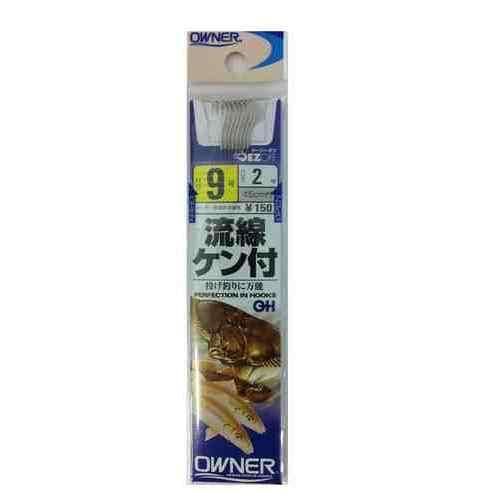 流線形のデザインが特徴の釣り用ケン付き針。高い信頼性を誇るアイテム。 OH流線ケン付 サイズ: 9号 ハリス: 2 カラー: ホワイト系 スペック サイズ: 9号 ハリス: 2 カラー: 白 メーカー品番: 20843