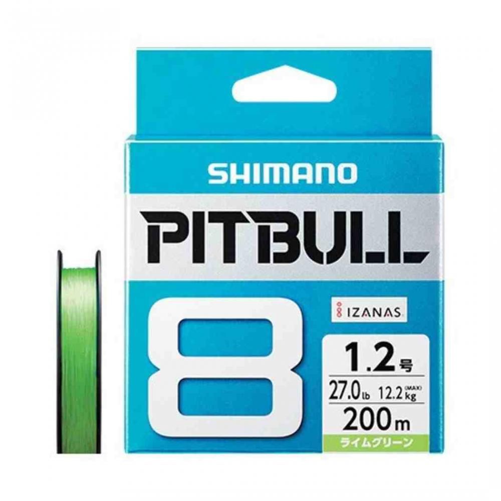 SHIMANO シマノ ピットブル8 PL-M68R ライムグリーン200M1.2