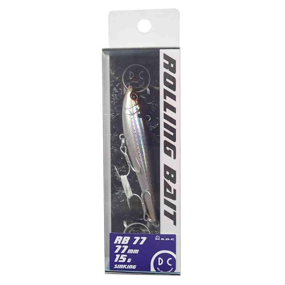 タイプ: シンキング 長さ: 77mm ウエイト: 15gフック: ST46#10 リング: #3 カラー: 09(PHコノシロ)メーカー品番: RB77 ローリングベイト定番カラー追加!! ジグ並の飛距離で、ローリングアクション。 小さな...