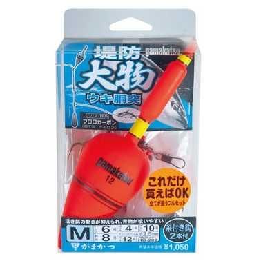 手軽に泳がせ釣りを楽しむためのウキ胴突パーフェクト仕掛。 号数: 10（M） ハリス: 6 幹糸: 8 捨て糸: 4 使用鈎: 真鯛王（金）、糸付き鈎2本付 1組入 スペック サイズ: M メーカー品番: 42609