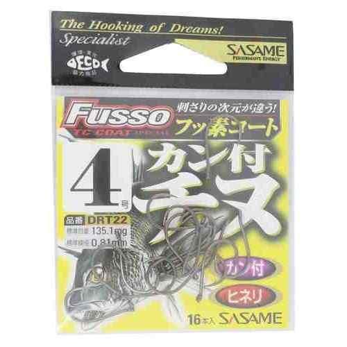 SASAME ささめ針 DRT22 カン付チヌ TCフッ素コート 4号