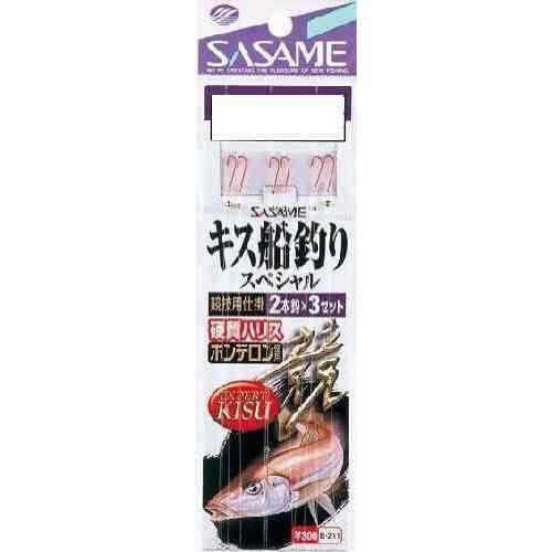高い付加価値を持ったホンテロン仕様の釣具。 号数: 7号 ハリス: 1 モトス: 2 カラー: 赤 全長: 0.9m 入り数: 2本鈎3セット キス競技ビーズサイズ鈎7/ハリス1 スペック カラー: レッド系