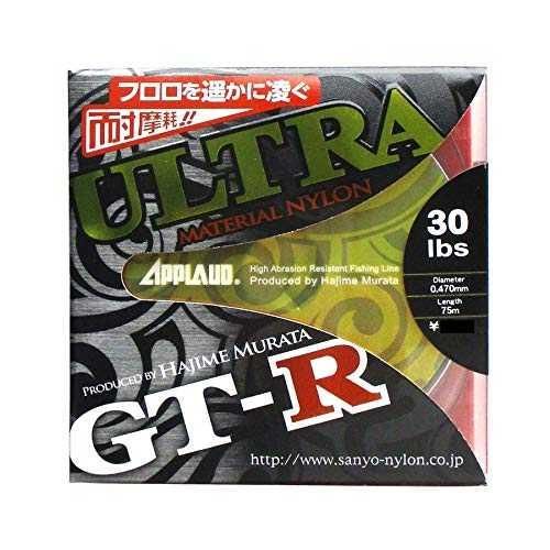 長さ: 75mTEST: 30LB素材: ナイロン比重: 1.14整列巻きサイズ: 30LBカラー: ダークグリーン フロロを遥かに凌ぐ耐摩耗 GT-Rシリーズの超極限耐摩耗性追求ライン ウルトラ耐摩耗素材の配合で超耐摩耗性(通常の30倍)...
