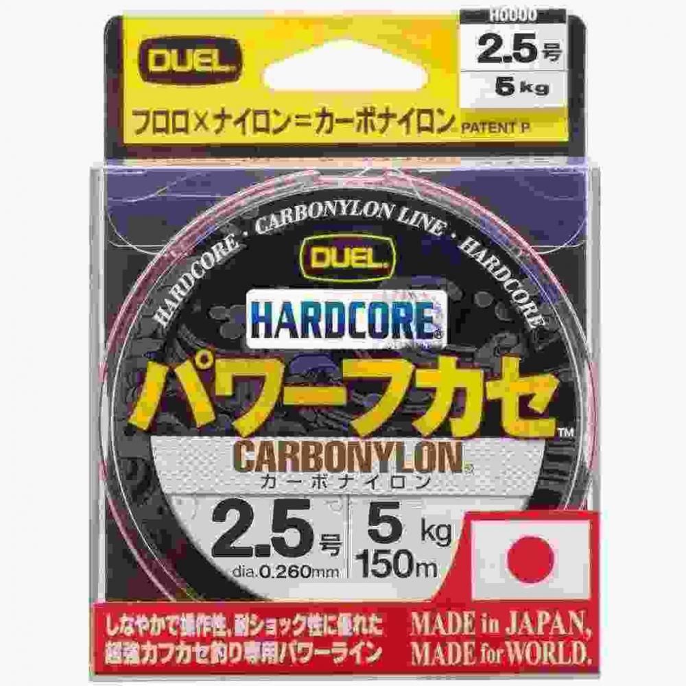 フロロカーボンとナイロンをブレンドした複合素材を使用したパワーライン。しなやかさと耐ショック性に優れ、様々な釣り場に対応。 超強力複合素材「カーボナイロン」採用 操作性に優れたフカセ釣り専用ライン 波止から磯まで幅広く対応 スペック サイズ...