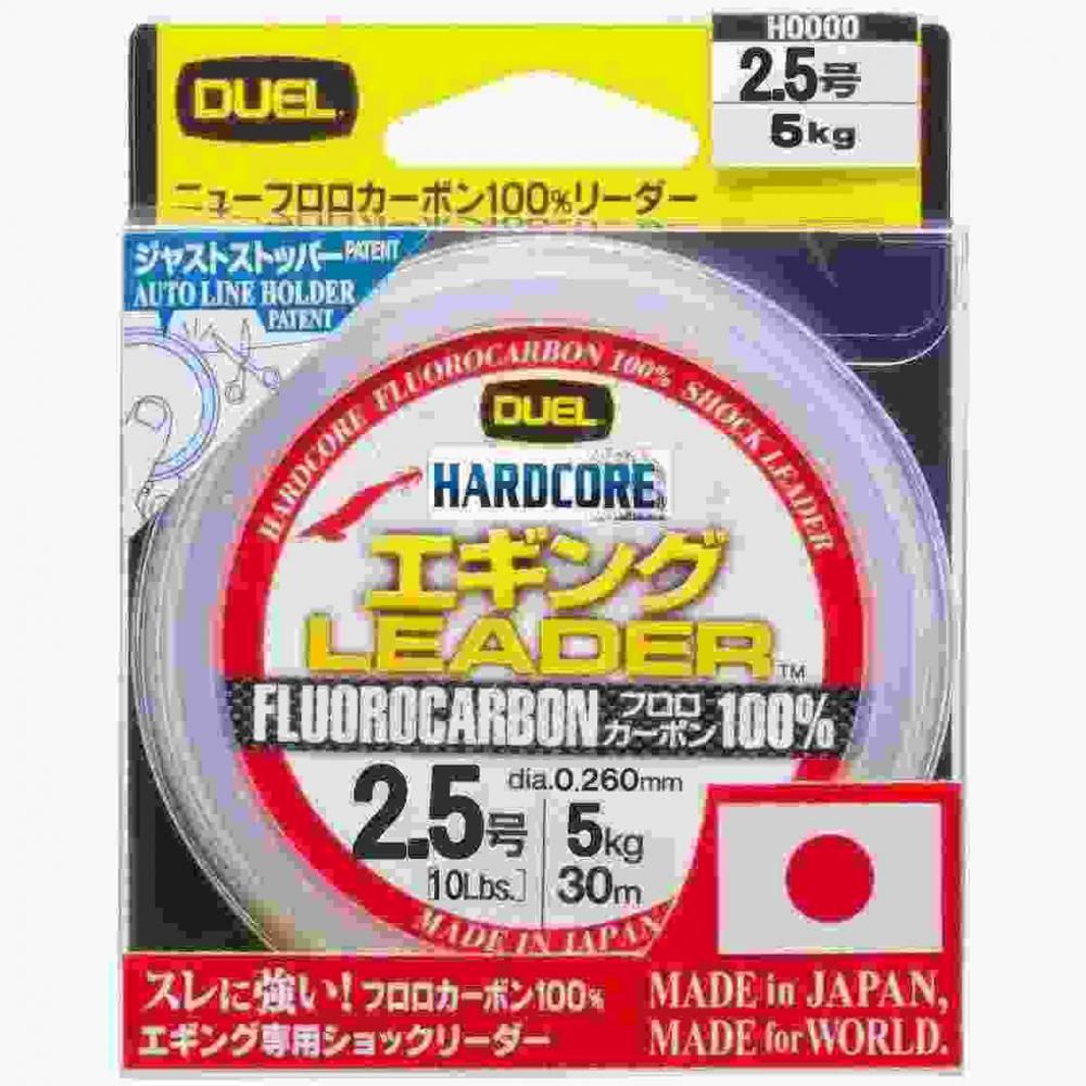 スレに強いフロロカーボン100％のエギング専用ショックリーダー。 ジャストストッパーPatentにより、出した所で糸が止まる 根ズレに強く、低伸度性と高感度でイカのバイトをしっかり感知 しなやかな特性で扱いやすく、結びやすい 水の屈折率に近...