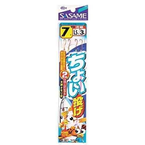 投げ釣り初心者向けのモデル。全長が短めで、手頃な価格設定。 鈎: キス専用（赤・金）夜光玉付き 号数: 7 ハリス: 1.5 モトス: 3 全長: 0.8m 仕様: 2本鈎×2セット スペック 全長: 0.8m ハリス: 1.5 モトス: ...