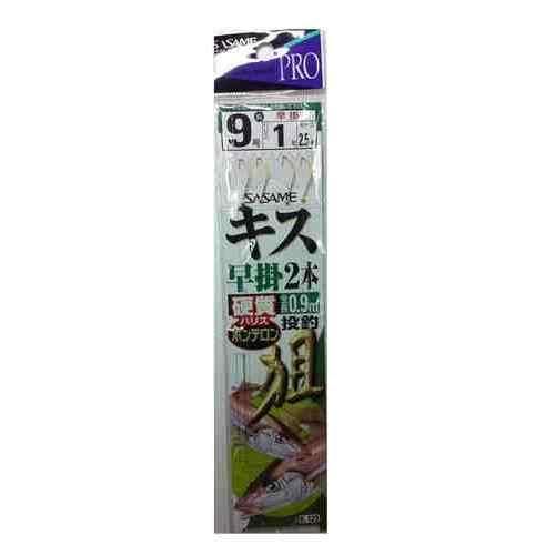 扱いやすく、手返し重視の2本鈎短め仕掛け。競技ビーズがポイントとなっています。 号数: 9号 ハリス: 1 モトス: 2.5 カラー: 金 全長: 0.9m 入り数: 2本鈎2セット 商品属性 カラー: ゴールド系 関連ワード 釣り具 釣具...