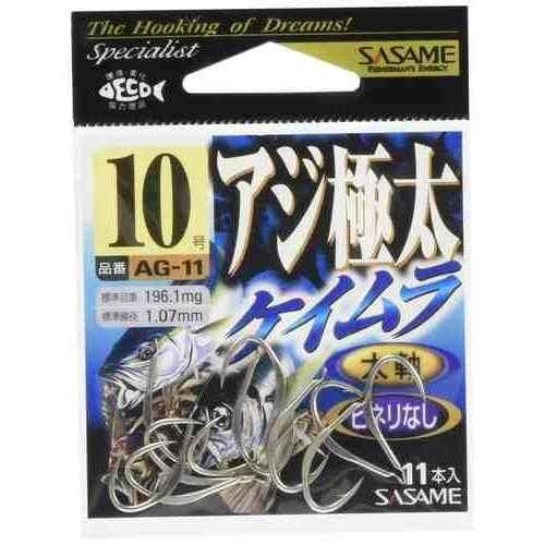 SASAME ささめ針 AG-11 アジ極太ケイムラカラー 10