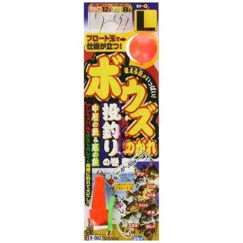 投げ釣りに特化した仕掛けが登場。 上鈎アブミ: 7号 下鈎丸セイゴ: 12号 上ハリス: 3号 下ハリス: 3号 モトス: 7号 オモリ: 15号 全長: 1.3m 3本鈎×1セット 夜光玉付き ピンク蛍光ビード使用 クロスラインナップ フ...