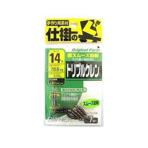 高速回転を実現したサルカン。オモリ機能と回転性能を融合させた設計。 3つの胴が高速回転 オモリ機能を搭載 優れた回転性能 スペック 号数: 14号 強度: 26.6kg カテゴリー: サルカン 形態: サルカンサイズ14号 メーカー品番: ...