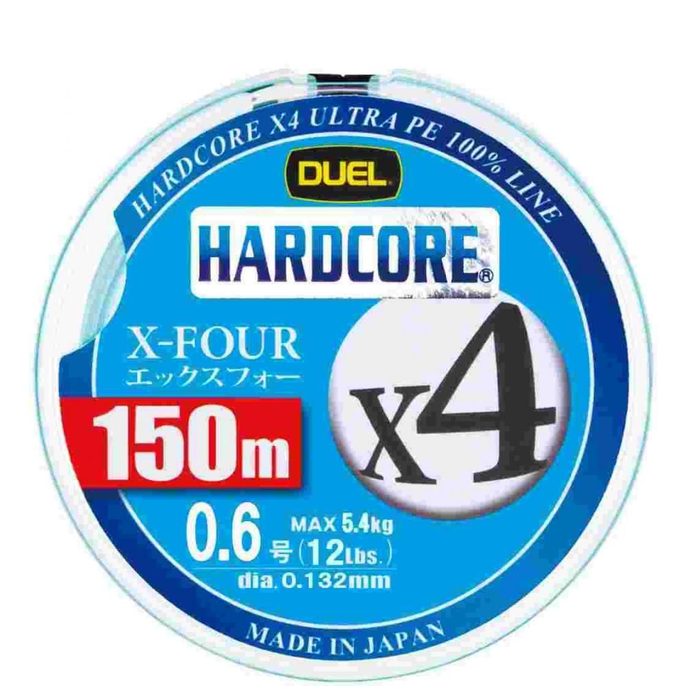 糸径: 0.132mmMAX強度: 5.4kgAVE: 3.6kgMAXライン: 0.6号カラー: ミルキーグリーン 高視認で扱い易い、ハードコアエックスフォーに150m巻登場。ウルトラPEをマイクロピッチブレイデッド加工(4本組)した、強...