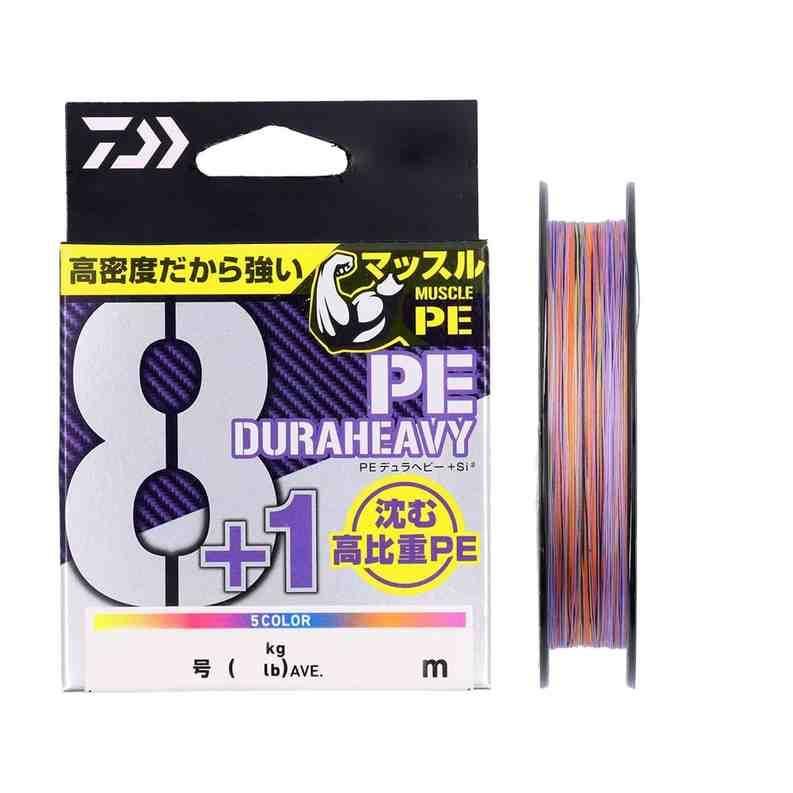 巻糸量(m): 200 耐摩耗性・耐久性に優れた高密度「マッスルPE」に高比重タイプが登場 高比重PE(芯線に高比重FEPを使用)。PE8本+FEP1本の「8+1構造」。沈むPEで攻め方が変わる。 マッスルPE(高密度PE)。密に編み込まれ...