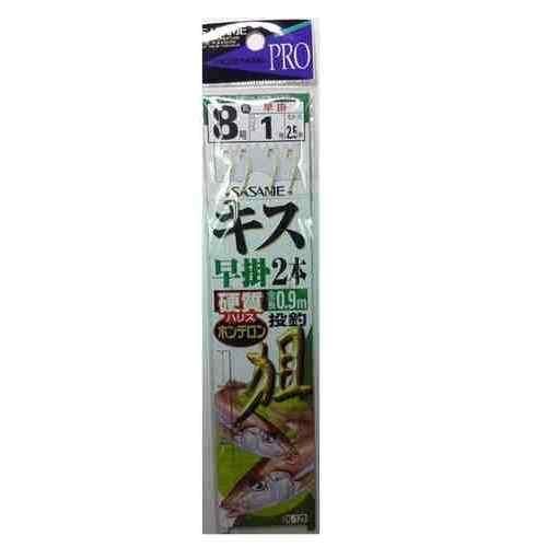 扱いやすく、手返し重視の2本鈎短め仕掛け。競技ビーズが付いており、釣りの効率を高めます。 号数: 8号 ハリス: 1 モトス: 2.5 カラー: 金 全長: 0.9m 入り数: 2本鈎2セット 関連商品 鈎6/ハリス0.8 金 鈎7/ハリス...
