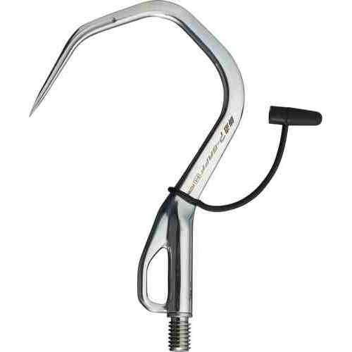 オリジナルスリット形状を採用したビッグギャフ。ビッグゲーム用のハイパワーギャフで、優れた強度と刺さりの良さを追求した設計。 素材: SUS304（ステンレス） 鋳造加工により、抜群の刺さりを実現 ウィットネジ1/2の柄に対応 サポートロープ...