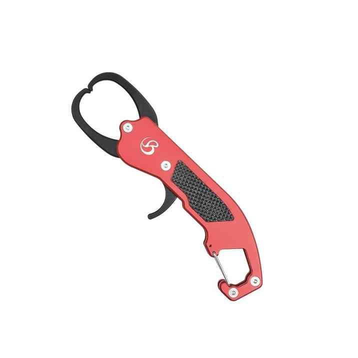 握りやすい形状で、魚をしっかりとキープできるツール。 先端が厚みがあり、横へのズレが少ない設計 魚が暴れても安心して使用可能 便利なカラビナ仕様 スペック 材質: アルミニウム（アルマイト加工） サイズ: 約158×41×17mm 重さ: ...