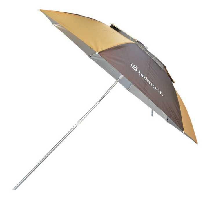 野池や管理池での使用に適したパラソル。強い日差しからの保護が可能。 開いた時の直径：約180cm 閉じた時の全長：約108cm 高さ調節範囲：約130～190cm パラソルの重さ：約1.2kg ジョイントポールの重さ：約245g パラソルの...