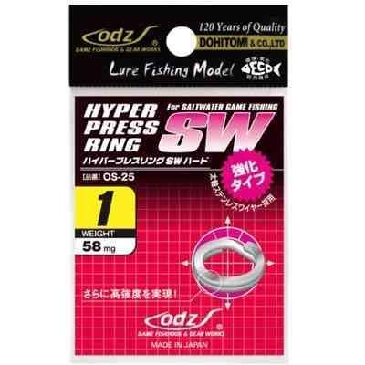 サイズ: 4号 入数: 20個 単体重量(mg): 230 従来品「ハイパープレスリングSW」の線径を上げ、より高い強度を実現した強化タイプ平打ステンレススプリットリング。 繰り返しの脱着でも「カチッ」とハードな使用感が長続き!
