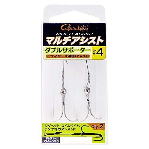 多様な魚種をターゲットにしたアシストフック。 ジグヘッド、スイムベイト、テンヤなどに対応 バラシを防ぐダブルサポーター設計 ゴムのストッパーでワイヤーの長さ調整可能 ソフトボディのビッグベイトにも使用可 スペック フックサイズ: 6 ワイヤ...