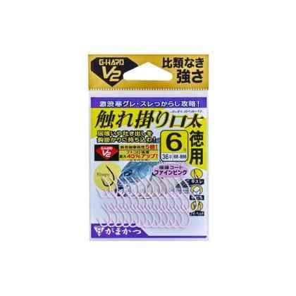 高いコンタクト性を持つグレ鈎。低活性時の居喰いや小さなアタリを逃さず、素早く鈎掛かりを実現。 外向き鈎先により、触れた瞬間に刺さり込む設計 高硬度素材「G-HARD V2」を使用し、パワーロスを軽減 カモフラージュ効果の高い「ファインピンク...