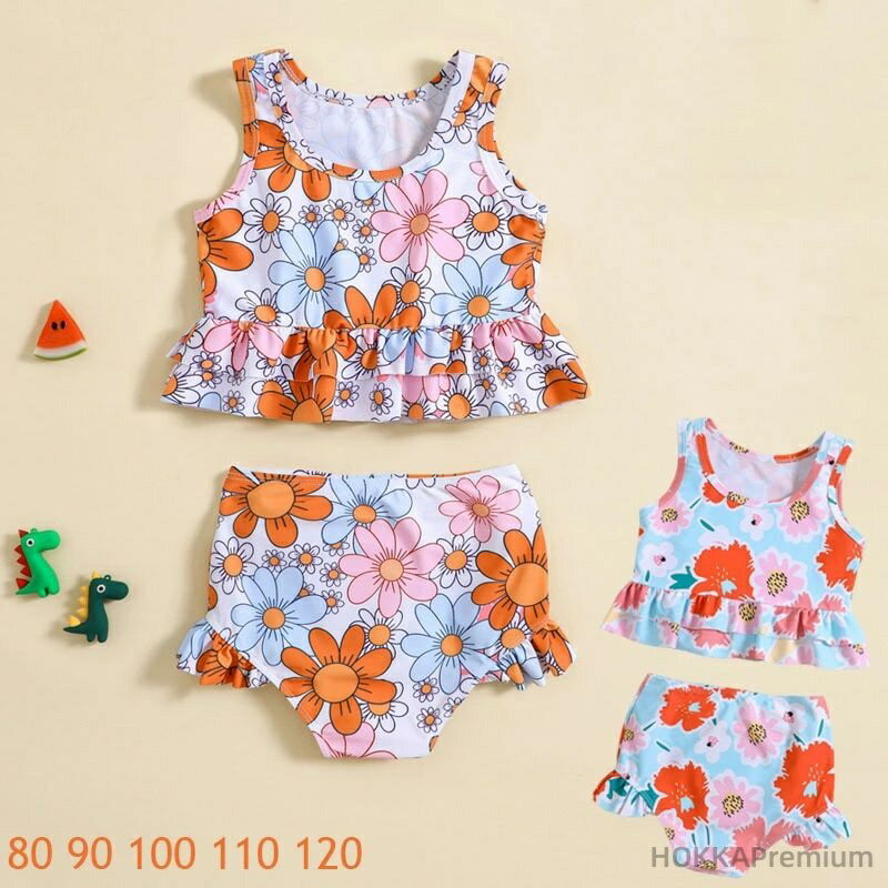 ITEMINFORMATION 商品内容 女の子 セパレート 水着 みずぎ 袖なし 2点セット 水遊び 水着 キッズ 幼児 水着 上下セット 水着 生地 ポリエステル80% 表記サイズ 80 トップス丈27cm バスト50cm ウエスト42...