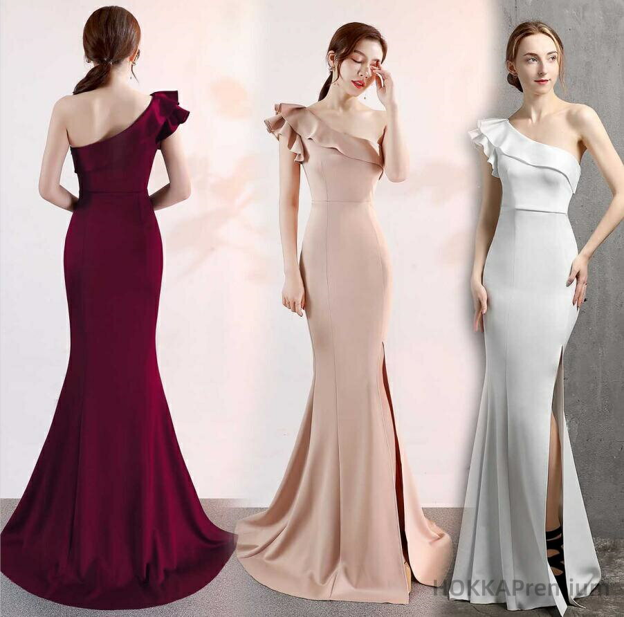 素材 ポリエステル 商品情報 ◆【カラー】写真（ご参考の程度） ◆【生地厚さ】普通 ◆【留め具】サイドファスナー ◆【パット】付いています モデルサイズ参考: 165CM /47kg Sサイズ着用 パーティードレス 結婚式 ワンピース 二次...