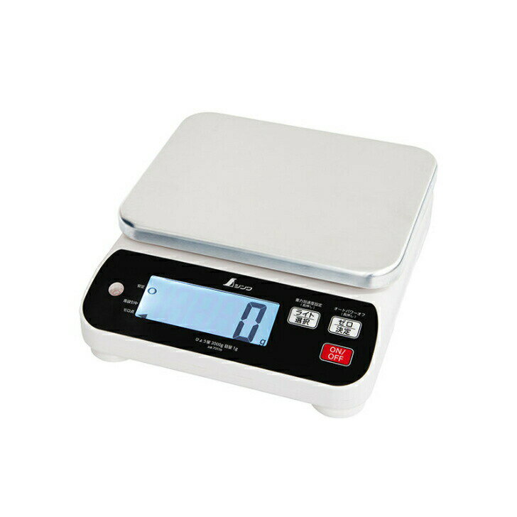 シンワ測定 70036 デジタルはかり WP2000g 防塵防水 デジタルの防塵防水はかり 特長●文字高30mmで大きく見やすい液晶を採用しました。●風袋引機能付で容器の重さを引いた測定ができます。●使用する地域に合わせて重力加速度を設定で...