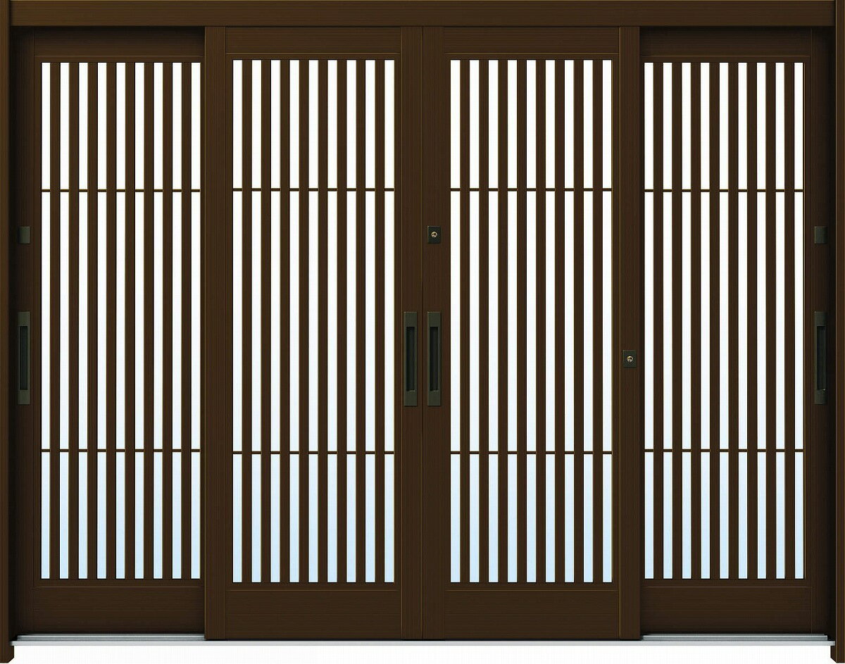 ◎オプション商品◎中桟付スライド網戸　4枚建　アルミ色格子付スライド網戸　4枚建　アルミ色中桟無スライド網戸　4枚建　アルミ色室内額縁用アングル　4枚建壁付防風ポスト半外付型用　コンクリート納まり用アンカー　上枠（ランマ付）用半外付型用　コ...