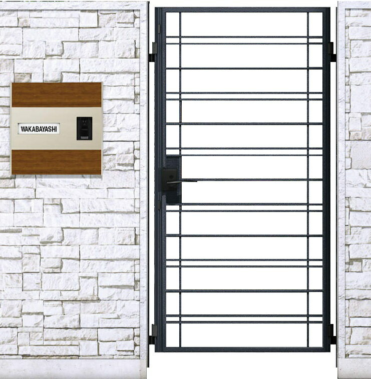 ◎オプション商品◎ 主材料 アルミ形材 商品内容 片開き門扉×1セット 錠セット×1セット 門柱×1セット ジャンル：YKK ap・住宅・建材・DIY・日曜大工・取り替え・リフォーム商品画像種類：施工イメージご注文前にページ下部のご注文時の...