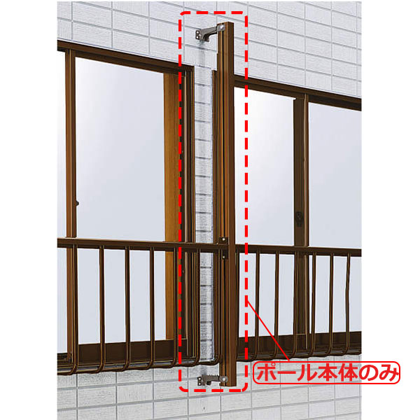 主材料 アルミ形材 商品内容 壁付用雨戸ポール×1本 手すり本体は別途必要です。 ジャンル：YKK ap・住宅・建材・DIY・日曜大工・取り替え・リフォーム・雨戸 @%25142546%@商品画像種類：施工イメージご注文前にページ下部のご注...