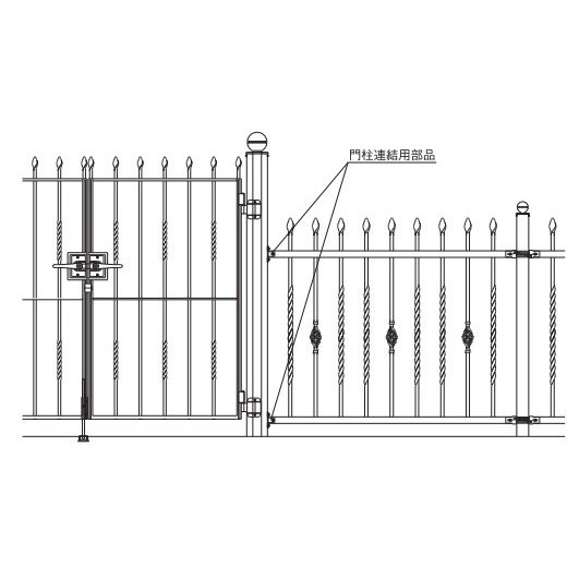 主材料 アルミ鋳物 商品内容 2個で1組 化粧柱に接続する場合にご使用ください。 ジャンル：YKK ap・住宅・建材・DIY・日曜大工・取り替え・リフォーム・庭・ガーデニング・目隠し・アルミ・境界壁・鋳物商品画像種類：施工イメージご注文前に...