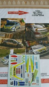 decals 143 ref 1083 peugeot 307 wrc bengue tour de corse 2006 rallye rallyデカールプジョークサンダーツールドコルスラリーラリー※注意※NYからの配送になりますので2週...