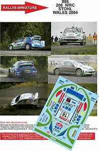 decals 132 ref 886 peugeot 206 wrc stohl wales rac rally 2004 rallyeデカールプジョーラリーラリー※注意※NYからの配送になりますので2週間前後お時間をいただきます。人気の商...