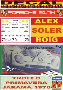 decal porsche 917k asoler roig trofeo primavera jarama 1970 06デカルポルシェソレルロイッグトロフェオプリマベラジャラマ※注意※NYからの配送になりますので2週間前後お時間をいただ...