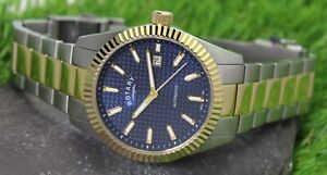 rotary mens two tone stainless steel automatic quartz watch gb042705ロータリーメンズツートーンステンレスクォーツウォッチ※注意※NYからの配送になりますので2週間前後お時間...