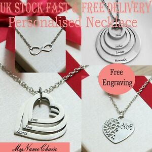 collana con incisione nome personalizzata placcata oro bianco cuore amore regaloネックレスカスタムネームメッキゴールドホワイトハートラブ※注意※NYからの配送に...