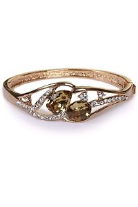 63602 ovale zirconi prezioso bracciale con cristalli bracciale in oro placcato oro rosaゴールドブレスレットゴールドブレスレットピンク※注意※NYからの配...