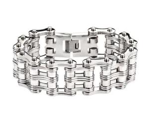 85 stainless steel bike chain bracelet double link roller unique design85 stainless steel bike chain bracelet double lin...