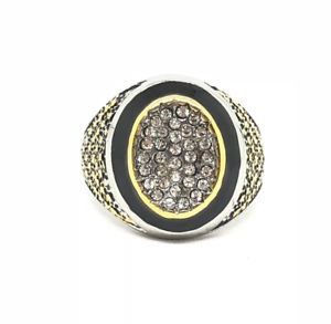 anello zirconi bicolore uomo donna massiccio acciaio inox stainless steel shopステンレススチールステンレススチールショップリング※注意※NYからの配送になりますの...