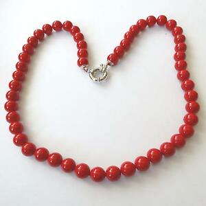 collana donna colore argento con sfere di corallo rosso 8,5 mm 46 cm 102 pネックレスシルバー※注意※NYからの配送になりますので2週間前後お時間をいただきます。人気の...