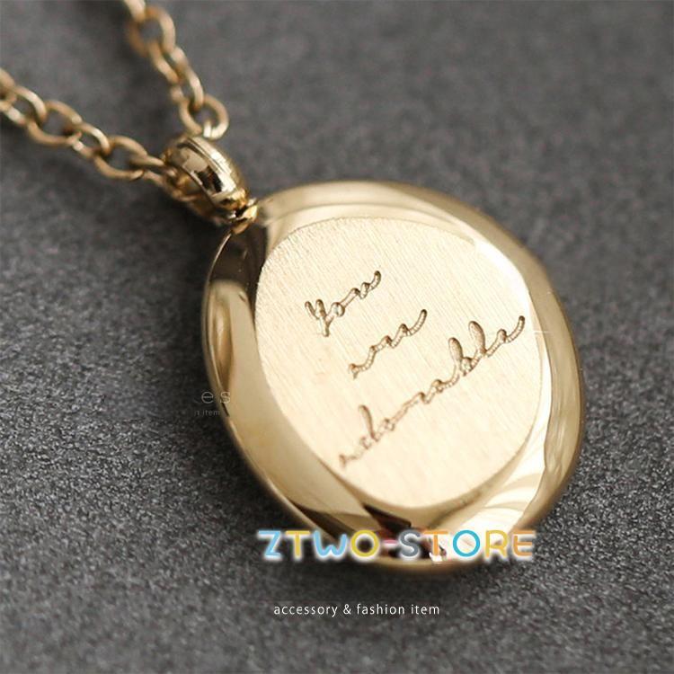 【商品詳細】・素材：ステンレス 18kコーテイング・チェーン：40+5cm・ペンダントサイズ：1.2*1cm◆商品関連ワード◆ネックレス コイン 彫刻 ゴールド カジュアル プレゼント 女性 上品ネックレス 選べる 20代30代40代50代...