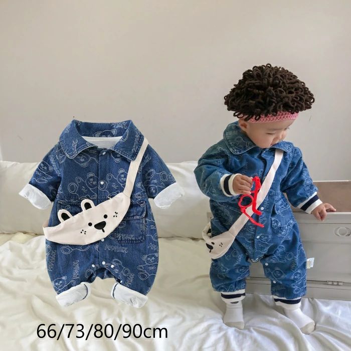 商品説明 商品番号：BABY-PF046 素材：綿・ポリエステル セット内容：ロンパース・カバン 色：写真通り(ご参考程度） 納期　ご入金後5-8営業日発送予定 送料　全国一律送料無料♪【＊沖縄・離島・一部地域2500円別途追加。即納品は除...