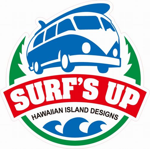 ハワイアン アイランドデザインのステッカーです♪ワーゲンバスにボードを乗せて、まさにサーファーのステッカーです。 サイズ:約9.4×9.4cmハワイアン雑貨 ハワイアン 雑貨 ハワイ 雑貨 ホヌ モンステラ プルメリア フララニ ストロング...