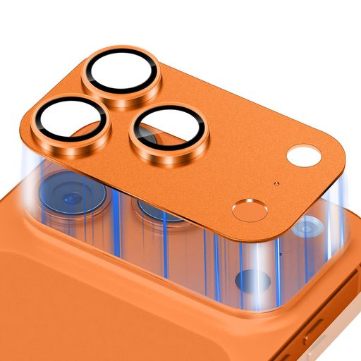 【対応機種】このカメラフィルムはiPhone17Proに専用設計、従来品のガラス製と違って、本製品はアルミニウム合金+9H硬度強化ガラス製、本体に融合していく、一体感と高級感が溢れています。擦り傷や衝撃からカメラレンズをしっかりと守られます...