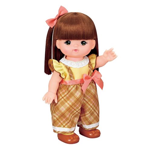 メルちゃんシリーズ 対象年齢:3歳以上 セット内容:れなちゃん(パンツ付)、オールインワン、ヘアゴム、リボンクリップ2個、くつした、くつ、くし メルちゃんのおともだちのれなちゃんが新しくリニューアル(2022年発売モデル)。チェック柄のワイ...