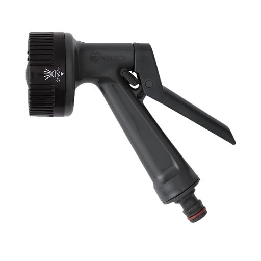 商品サイズ(cm):幅約14.5x奥行約6.4x高さ約18.5 本体重量:約130g 水流パターン:シャワー、カクサン、ジェット、キリ 材質:ABS樹脂、ポリカーボネート、ポリプロプレン 耐熱温度:約60°C