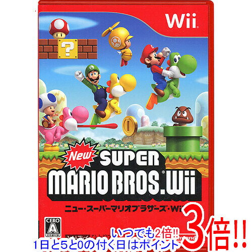 商品名【中古】New スーパーマリオブラザーズ Wii Wii商品状態開封済みの中古品です。☆ケース・説明書付き！※紙カバーに汚れ・破れまたケースに割れ・日焼けなどの傷みが見られます。(画像はイメージです。)※ディスク全体に薄い傷が見られま...