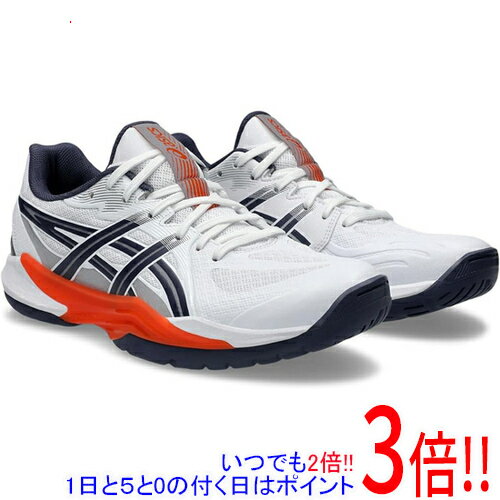 商品名asics アシックス 27.5cm ハンドボールシューズ POWERBREAK FF 1071A101 ホワイト/ノヴァオレンジ商品状態新品商品説明力強い左右への動きをサポートするグリップ性と安定性を両立したスタビリティモデル中足部...